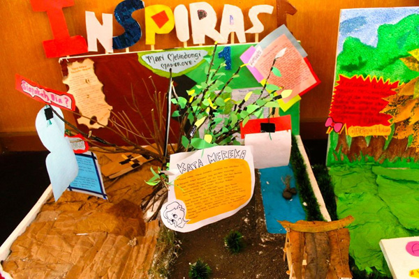 Kala Siswa SMU Sulsel Belajar Lingkungan Lewat Mading 3D