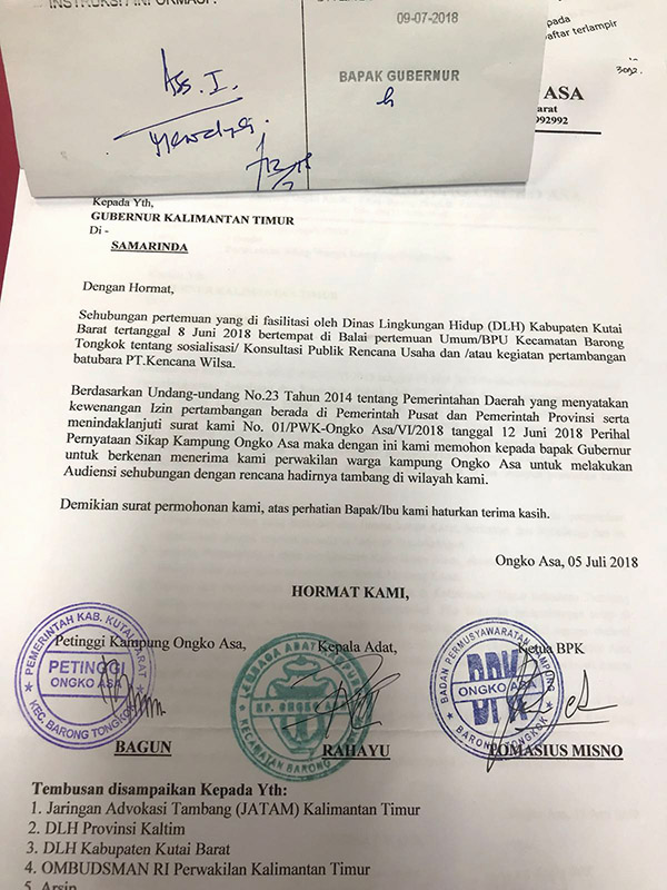 Warga Ongko Asa Tak Pernah Rela Kampungnya Ditambang