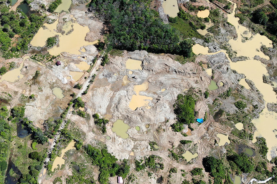 Foto: Tambang Emas Ilegal di Nagan Raya