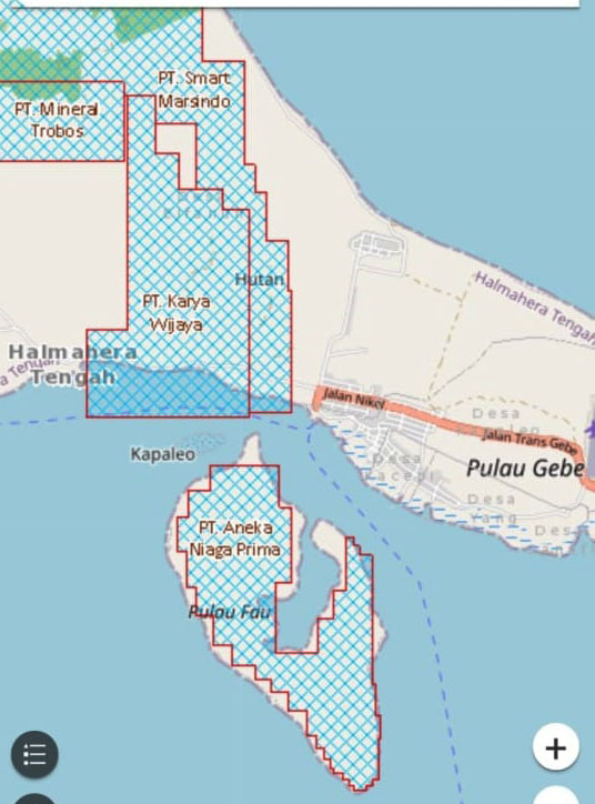 Setengah Pulau Fau di Halmahera Tengah Dikuasai Tambang, Warga Protes